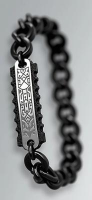China 2025 Men Stainless Steel Bracelet Jewelry Retro/ Black Chain Man Bracelet for sale