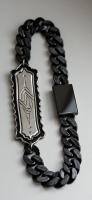 China A Heavy Custom Cuban Link Bracelet with Vintage Carving for sale