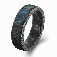 China Blue-Green Mixed Forged Carbon | Aurora Texture on Fingers, Customize Your Understated Gloss for sale