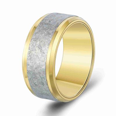 China Black Zirconium Titanium Wedding Band - Scratch Resistant and Hypoallergenic Men's Titanium Ring for sale