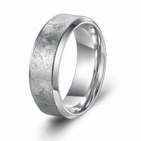 China Frosted Pattern Hypoallergenic Scratch Resistant Titanium Wedding Band for Men's Jewelry for sale