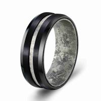 China Frosted Pattern Hypoallergenic Scratch Resistant Titanium Wedding Band for Men's Jewelry for sale