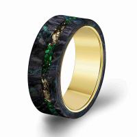 China 2026 Superior Strength Forged Carbon Fiber Wedding Band with Unique Marbled Patterns and Customizable Options for sale