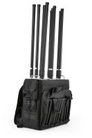 China 8-Channel Anti-Drone Backpack Jammer with Detector 5825-5852MHz 50W 1000m Range for sale