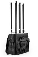 China 8-Channel Anti-Drone Backpack Jammer with Detector 5825-5852MHz 50W 1000m Range for sale