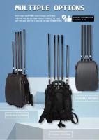 China Portable 320W 8-Band Anti-Drone System with 1500m Range and 60-Minute Battery Life for sale