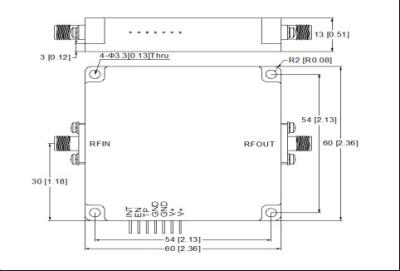 China NXPA2G-18GHz-8W Portable RF Power Amplifier Module 2G-18GHz 8W Output for Anti-Drone Systems for sale