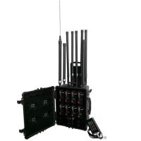 China Portable VHF UHF Mobile Phone Signal Jammer with 130W Max Power, 5 Bands Coverage and 1-2 Hour Battery Life for sale