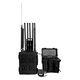 China Portable VHF UHF Mobile Phone Signal Jammer with 130W Max Power, 5 Bands Coverage and 1-2 Hour Battery Life for sale