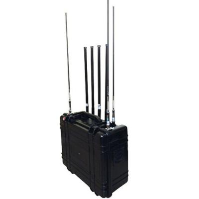 China PCB-3077B Mobile Signal Jammer 7 Bands 185W with 50-150m Range and Built-in Battery for sale