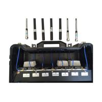 China PCB-3077B Mobile Signal Jammer 7 Bands 185W with 50-150m Range and Built-in Battery for sale