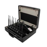 China 8-Band Mobile Signal Jammer Briefcase with Remote Control - 430×350×120mm, 9kg, 10-40m Range for sale