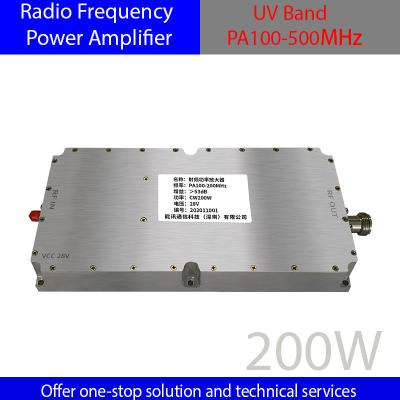 China UV Band PA100 500MHz 200W RF Power Amplifier for EMC Testing and Electronic Countermeasures for sale