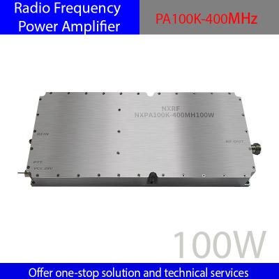 China PA100K-400MHz RF Power Amplifier 100W with 48dB Gain and 32V Power Supply for Professional Signal Testing for sale