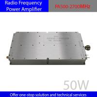 China PA500-2700MHz 50W RF Power Amplifier with 100W Output and 49dB Gain for EMC Testing for sale