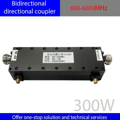 China High-Power Broadband Dual Directional Coupler 600-6000MHz 300W RF Four-port Passive Device for Power Monitoring for sale