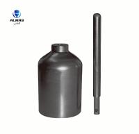 China High Purity Graphite Casting Crucible and Stopper for VC600 78x120mm 650g for sale