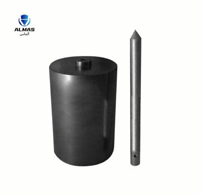 China High Purity Graphite Casting Crucible and Stopper for Top Cast Machine 2000C for sale