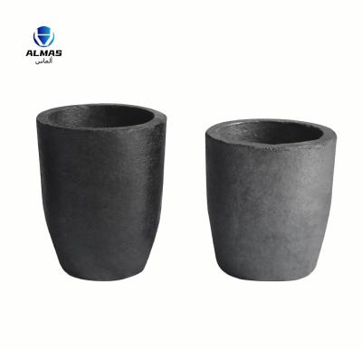 China High Purity Clay Graphite Crucible 2000°C for Gold Silver Metal Melting Custom Size for sale