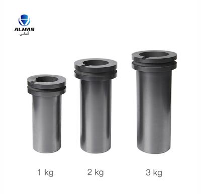 China High Purity Graphite Melting Crucible 1kg 2kg 3kg for Portable Melting Furnace 2000°C for sale