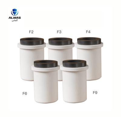 China F1-F8 1kg-8kg Graphite Ceramic Melting Crucible Sets for Furnace 2000C for sale