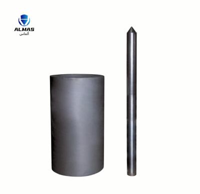 China High Purity Graphite Casting Crucible Stopper for VC400 2000C Metal Melting for sale