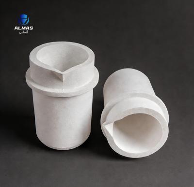 China 2kg Ceramic Melting Crucible for 2kg PT Furnace 2000C High Heat Resistance for sale