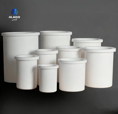 China High Temperature Ceramic Shell Crucible 1kg to 8kg for Melting Furnace 2000C for sale