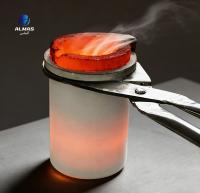 China High Temperature Ceramic Shell Crucible 1kg to 8kg for Melting Furnace 2000C for sale