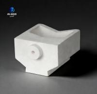 China High Temperature Ceramic Crucible Boat 2000°C for Metal Melting and Glass Working for sale