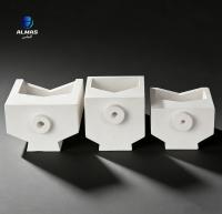 China High Temperature Ceramic Crucible Boat 2000°C for Metal Melting and Glass Working for sale