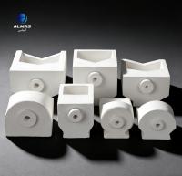 China High Temperature Ceramic Crucible Boat 2000°C for Metal Melting and Glass Working for sale