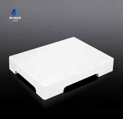 China 4-Foot Ceramic Welding Plate 165x124x28mm High Temperature 2000°C for sale