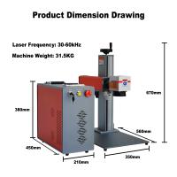China High Precision Laser Engraving Machine 20W for Jewelry Metal Marking Cutting for sale