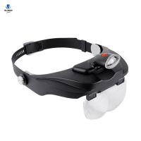 China Adjustable Head Mounted Magnifying Glass 10X for Precision Jewelry Work for sale