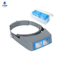China Head Mounted Magnifying Glass 2x Magnification Hands Free Lightweight Design for Jewelry Work for sale