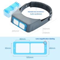 China Head Mounted Magnifying Glass 2x Magnification Hands Free Lightweight Design for Jewelry Work for sale