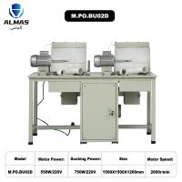 China Two-Headed Buff Polishing Machine with 550W Motor Power, 2800r/min Speed, and 750W Sucking Power for Jewelry for sale