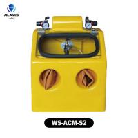 China WS.ACM.M Model 18KG Sand Blasting Machine with 570*420*700MM Size and 100W Power for Jewelry Finishing for sale