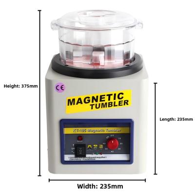 China KT-185 Large Capacity Magnetic Polishing Machine with Timing Function for Jewelry Finishing for sale