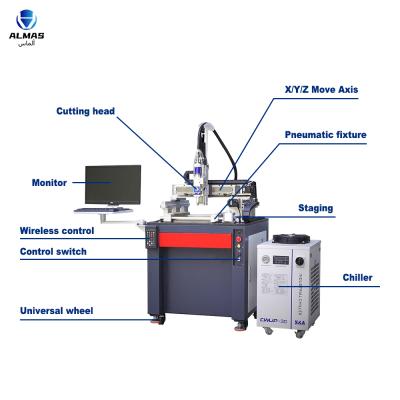 China 1500W JPT Fiber Laser Cutter with ±0.1mm Cutting Accuracy and 300mm*300mm Platform for Jewelry Manufacturing for sale