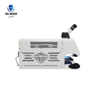 China 150W Mini Desktop Jewelry Laser Welder Machine with 0.1-3mm Welding Spot and Dual Microscope CCD Observation for sale