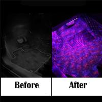 China RGB 14.5cm 3.2LM 4pcs USB LED Car Strip Lights for sale