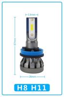 China Aluminum Mini N1 160W 30000LM LED Headlight Bulb Kit for sale