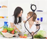China Remote Control 6500K 10cm Flexible Selfie Phone Ring Light for sale