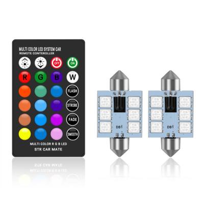 China C5W C10W Festoon RGB LED Car Interior Dome Light Bulb for sale