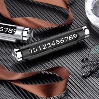 China Rotary ABS PC 0.06g 26cmx5cm Car Parking Number Plate for sale