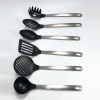 China Non-Stick 7PCS Nylon Kitchen Utensils with Stainless Steel Handle for sale
