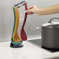 China Nonstick Cooking Made Stylish 5-Piece Compact Nesting Utensil Set in Vibrant Colors for sale
