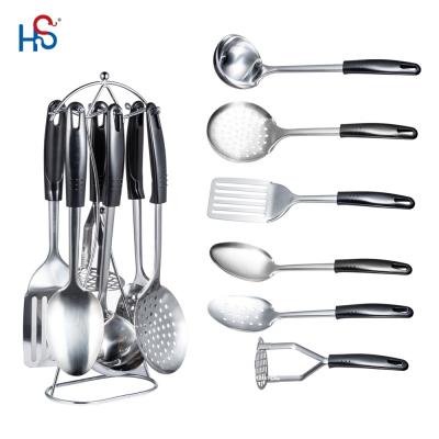 China Household Stainless Steel Kitchen Utensils Set Ladle Potato Scoop and More for Cooking for sale